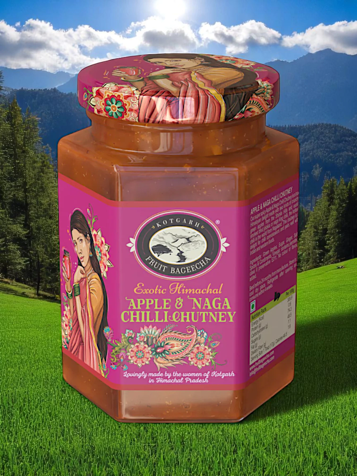 Apple & Naga Chilli Chutney – Spicy Himalayan Blend - Himachal Box